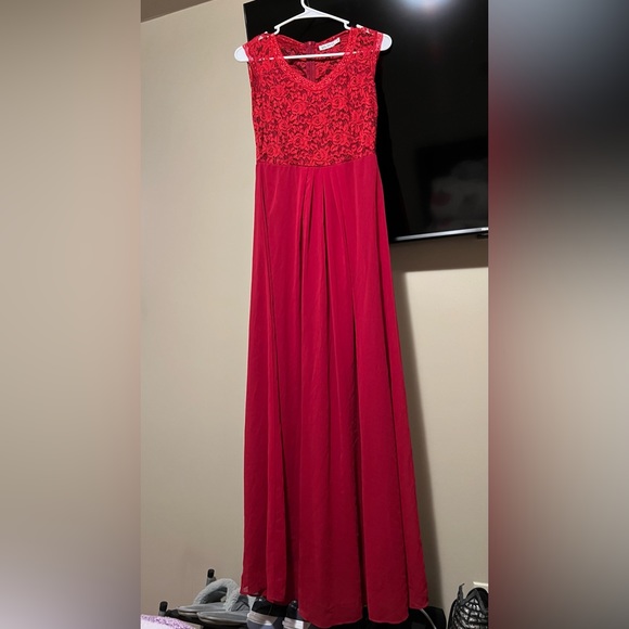 Huhot | Dresses | Huhot Red Maxi Dressprom Dress | Poshmark